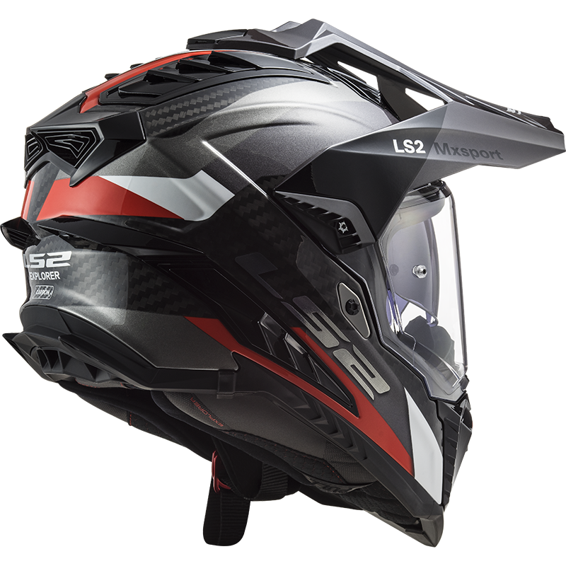 Casco Enduro LS2 MX701 EXPLORER C frontier rosso