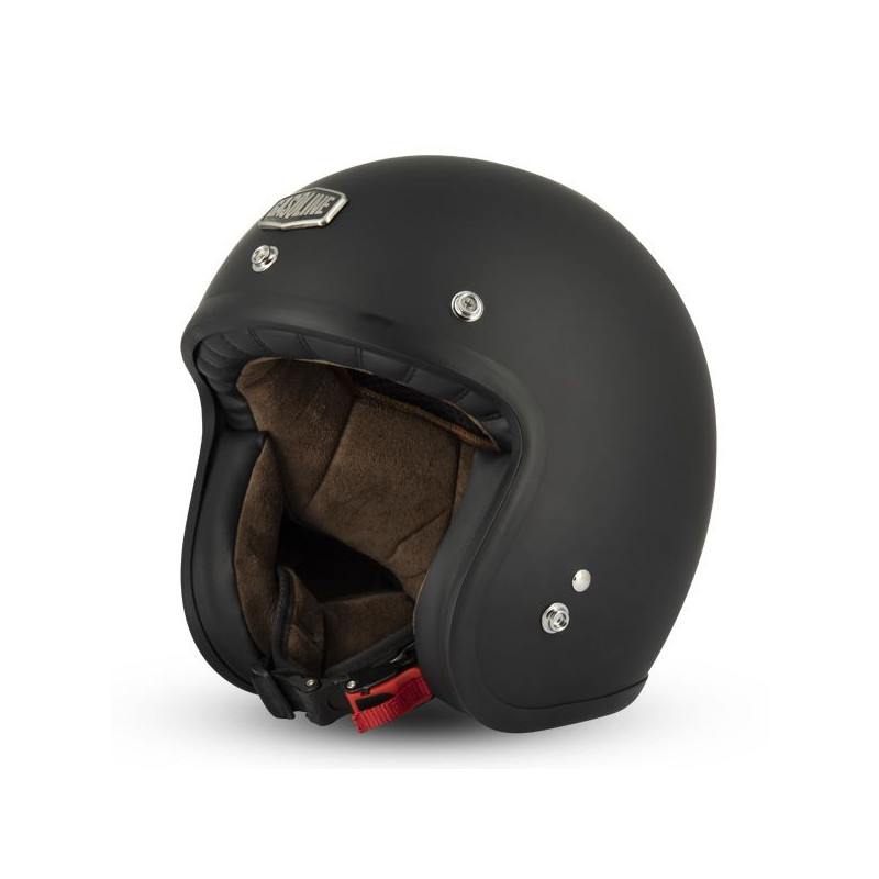 Casque jet custom cafè racer Gasoline S250 noir mat
