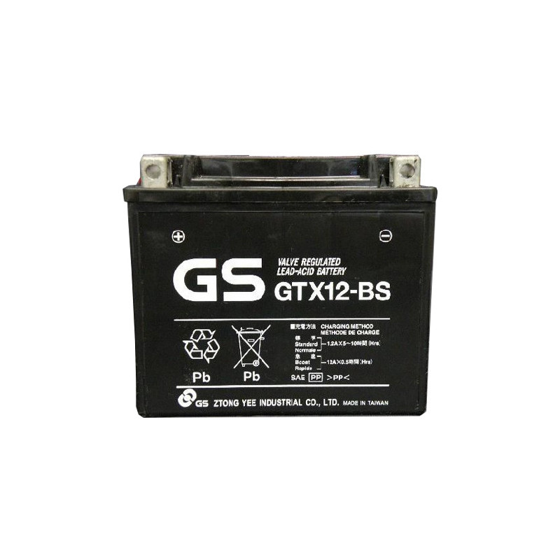 Batteria GS - Yuasa YTX12-BS, GTX12-BS 8A, positivo SX, 151 x 88 x 131 mm