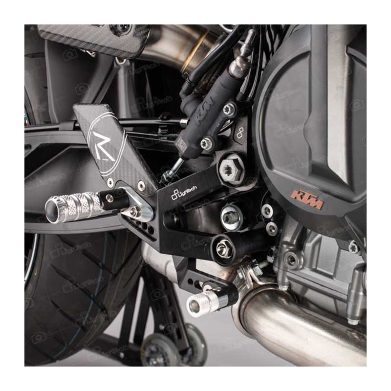 LIGHTECH REAR SETS R Version for KTM 790 DUKE 18-19 FIXED FOOTREST