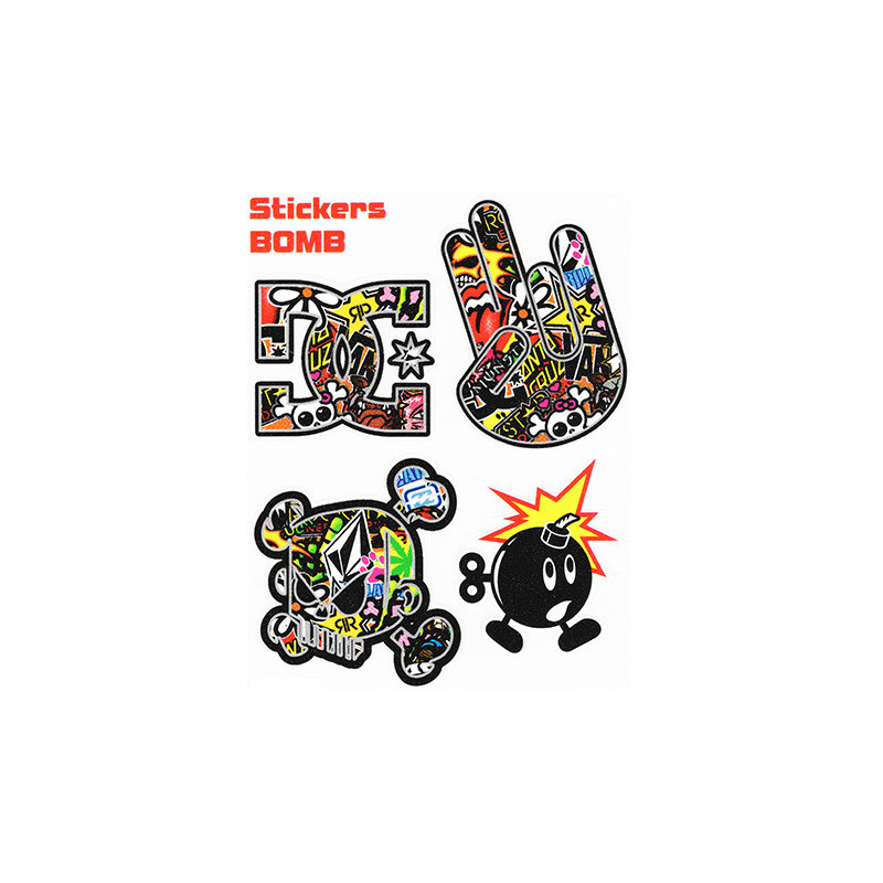 Adhesive stickers Bomb 12 cm X 9,5 cm